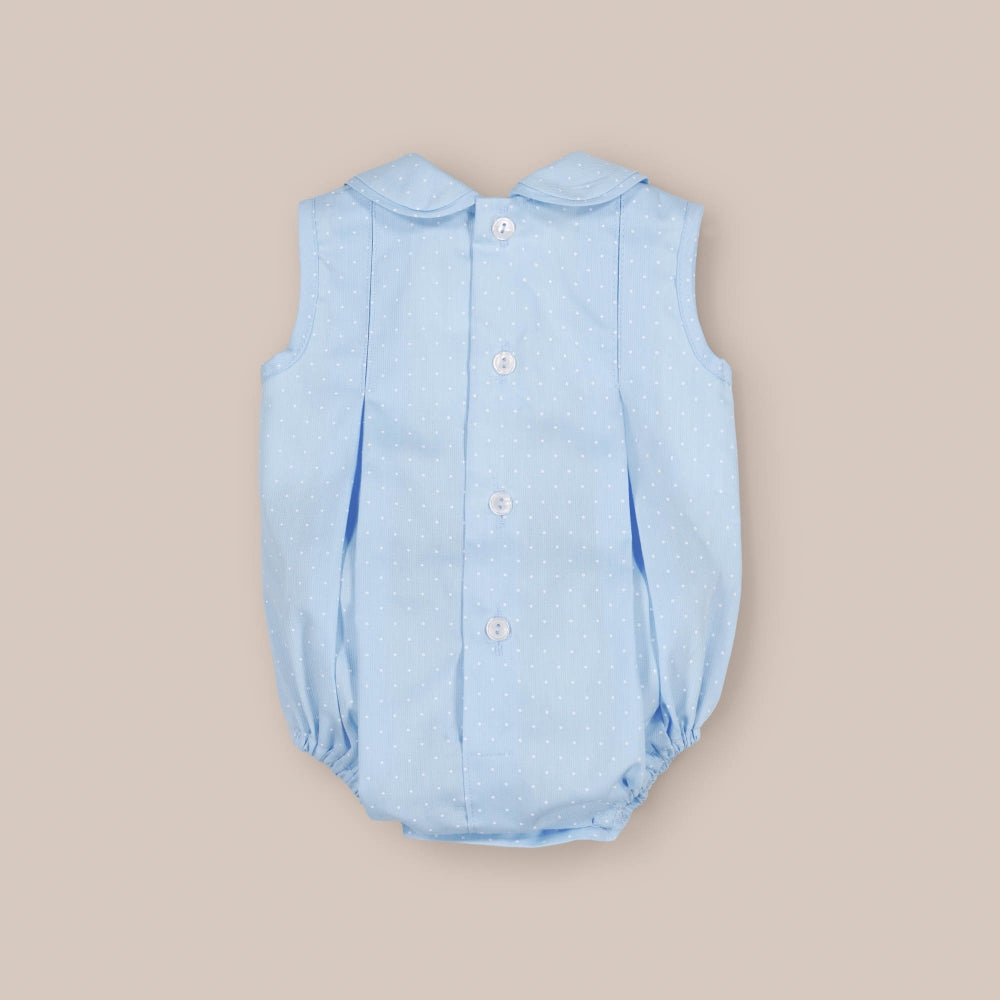Pelele Bebé Topitos Con Cuello Bebé | Tienda Online Doña Carmen